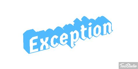 Exception Word Animated  Logo Designs