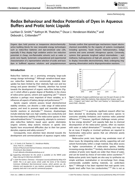 Pdf Redox Behaviour And Redox Potentials Of Dyes In Aqueous Buffers And Protic Ionic Liquids