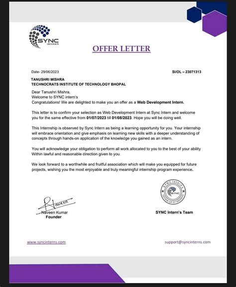 Tanushri Mishra On Linkedin Syncinterns Sync Internship