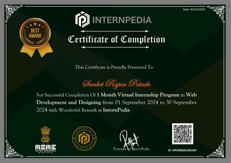 webdevelopment internship growth learningjourney techskills