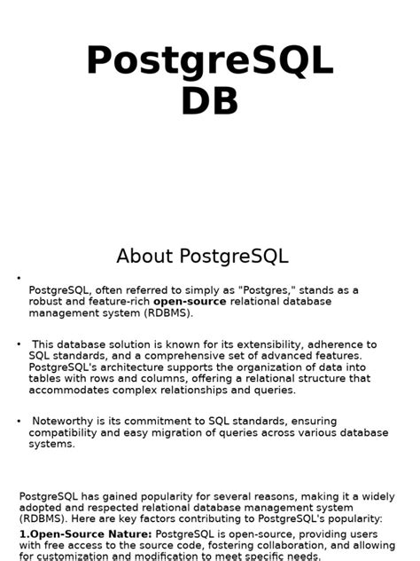 Postgre Sql Pdf