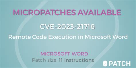 0patch blog micropatches for microsoft word remote code execution cve