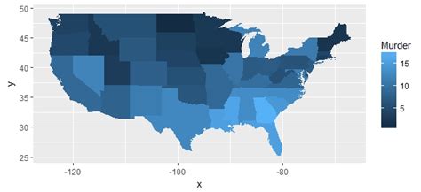 R Change Ggplot2 Geom Map Color Scale From Lighter Color To Darker Stack Overflow