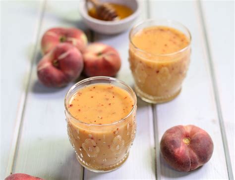raspberry and peach twist smoothie recipe abel and cole