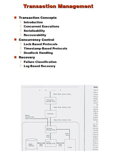 Transaction Management Pdf Database Transaction Information
