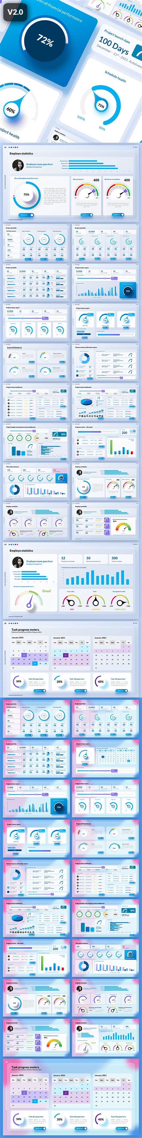 Glassmorphic Project Management Dashboard Presentation Templates Graphicriver