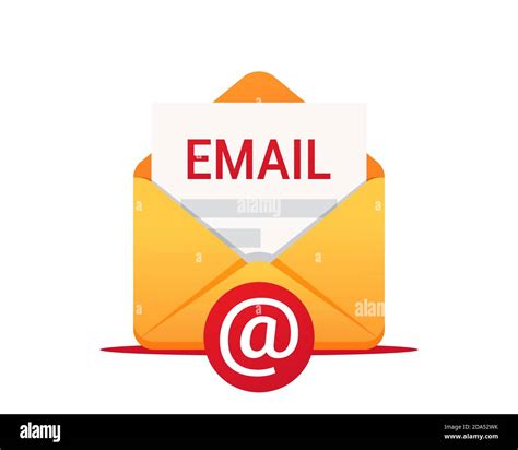 Email Vector Icon Envelope With Email Email Message Infographic Working Process Searching