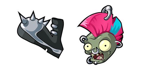 Plants Vs Zombies Punk Zombie Cursor Custom Cursor
