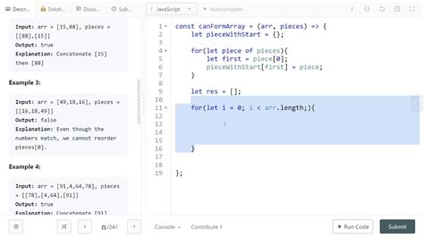 Leetcode 1640 Easy Check Array Formation Through Concatenation Youtube