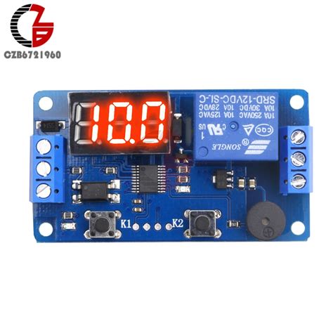 DC V LED Digital Time Delay Relay Module Timer Relay Time Control Switch Trigger Timing Board