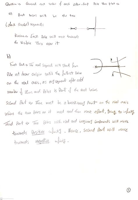 [solved] problem 1 sketch the general root locus of each open loop