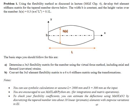problem 1 using the flexibility method as discussed