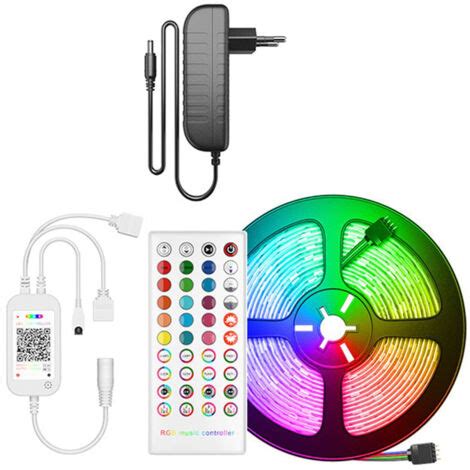 Bluetooth LED Light Strip 10 M 300 LEDs 5050 RGB Waterproof Control Via Smartphone App