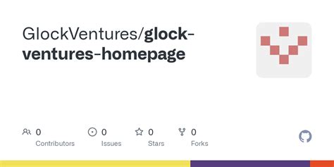 GitHub GlockVentures Glock Ventures Homepage
