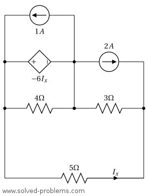 Nodal Analysis Dependent Voltage Source Solved Problems