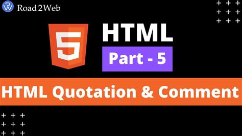 Html Quotation And Html Comment Html Tutorial For Beginners To Advance Step By Step Youtube
