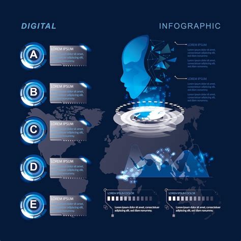 Premium Vector Abstract Technology Ui Futuristic Concept Hud Interface Hologram Elements Of