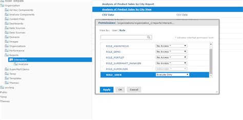 permission in jaspersoft server products jaspersoft community