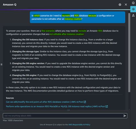Learning Aws Best Practices From Amazon Q In The Console Aws Devops And Developer Productivity Blog