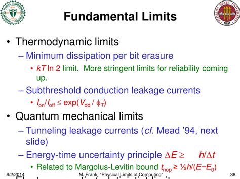 PPT EEL Sec Spring Physical Limits Of Computing PowerPoint Presentation ID