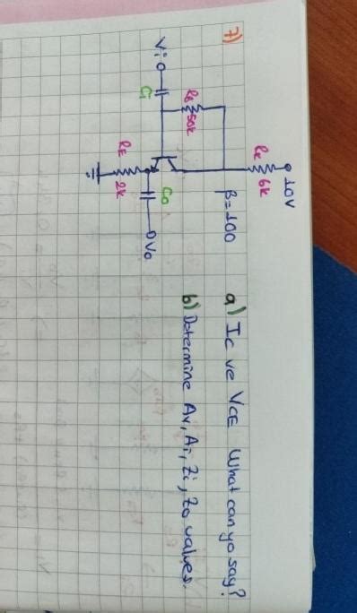 Solved Ac Analyze Bjt ﻿determine Av Ai Zi Zo Values