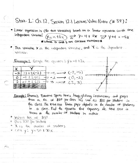 Stat 1 Chapter 12 Lecture Video Notes 38 43 Stat 1 Hskcion 12 Lechxe Nideo Notes C