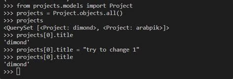 FIXED Why Model Object Attribute Not Change When I Try To Access It Directly Without Assign To
