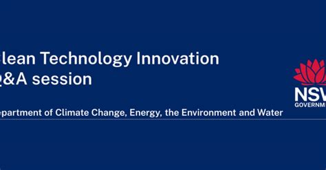 Clean Technology Innovation Qanda Session Newe