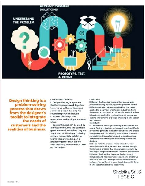 Shobika S On Linkedin Snsinstitutions Designthinkers