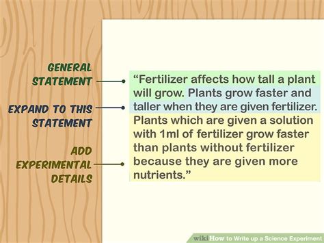How To Write Up A Science Experiment 11 Steps With Pictures
