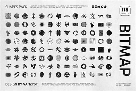 Bitmap Vector Shapes Pack Artofit