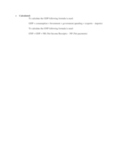 SOLUTION Difference Between Gdp Gnp And Nnp Studypool