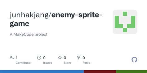 Github Junhakjangenemy Sprite Game A Makecode Project
