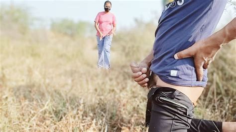 Dick Flashing For Bhabhi In Jungle Bhabhi Got Impressed By My Big Dick When I Was Jerking Off On