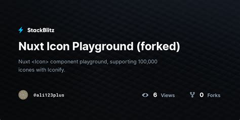 Nuxt Icon Playground Forked StackBlitz