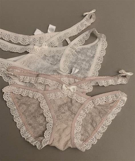 무료배송 꽃밭프릴 레이스팬티 핑크 화이트