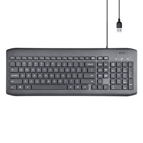 Onn Usb Computer Keyboard With 104 Keys 5 Ft Cable Windows And Mac Compatible For Sale Las