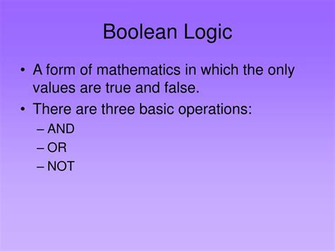 Ppt Boolean Logic In Programming Powerpoint Presentation Free