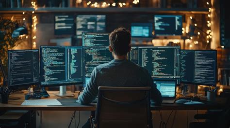 A Debugging Process With A Programmer Focused On Identifying Issues In The Code Surrounded By