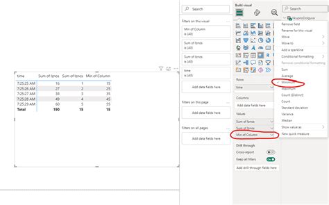 solved minx used in matrix provides incorrect subtotal microsoft