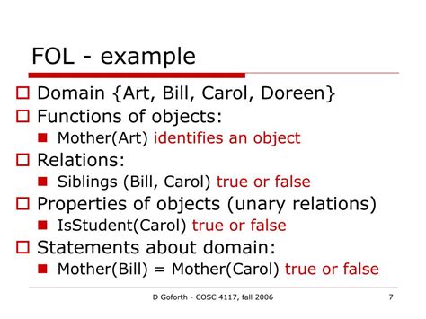 Ppt First Order Logic Fol Powerpoint Presentation Free Download