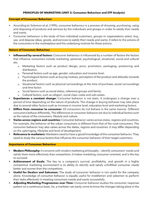 Principles Of Marketing Unit 2 Bcom Pdf