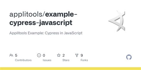 Github Applitoolsexample Cypress Javascript Applitools Example Cypress In Javascript