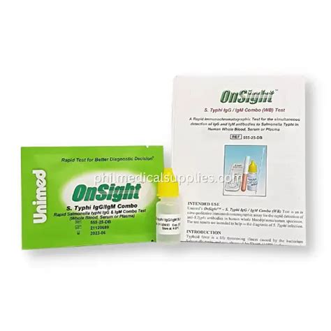 S Typhidot Combo Igg Igm Test Onsight 25s Philippine Medical