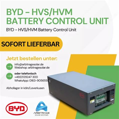 Buy Byd Hvshvm Battery Control Unit Arbitrage Solar Systems