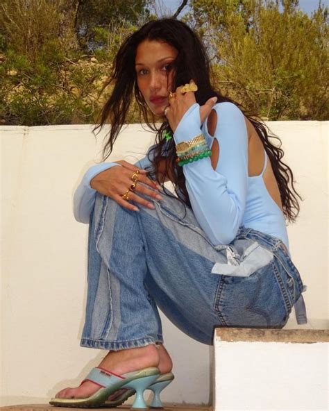 Bella Hadid In A Sexy Bodysuit With Bare Back Photos The Fappening