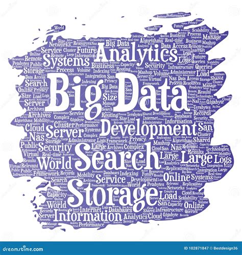 Vector Big Data Large Size Storage Systems Stock Vector Illustration