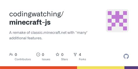Github Codingwatching Minecraft Js