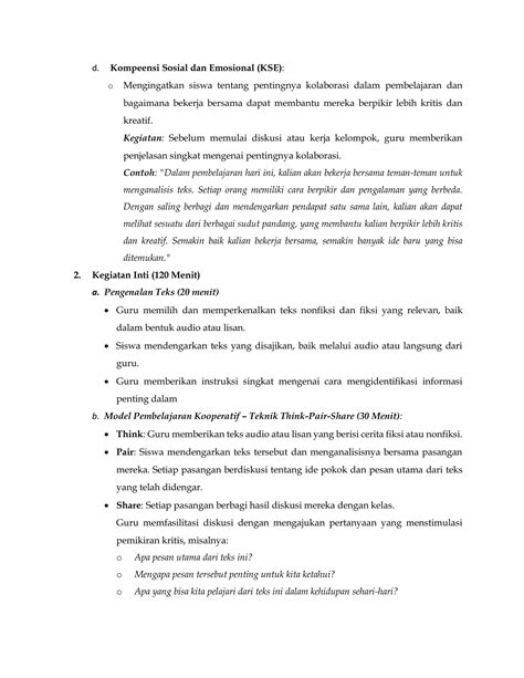 Contoh Rpp Sma Dan Sd Berbasis Sel Dan Deep Learning Pdf