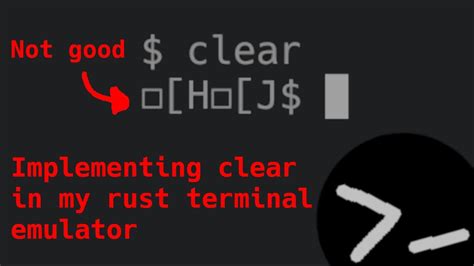 Implementing Clear In My Rust Terminal Emulator Youtube